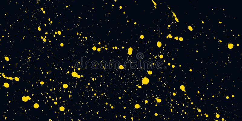 Black Gritty Background with Halftone Effect, Bright Yellow Spray Paint ...