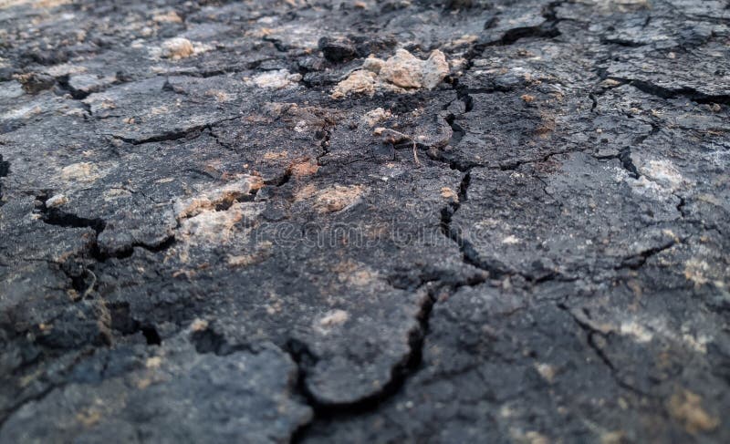 Black Ground Cracked Texture Portrait Stock Photo - Image of black ...