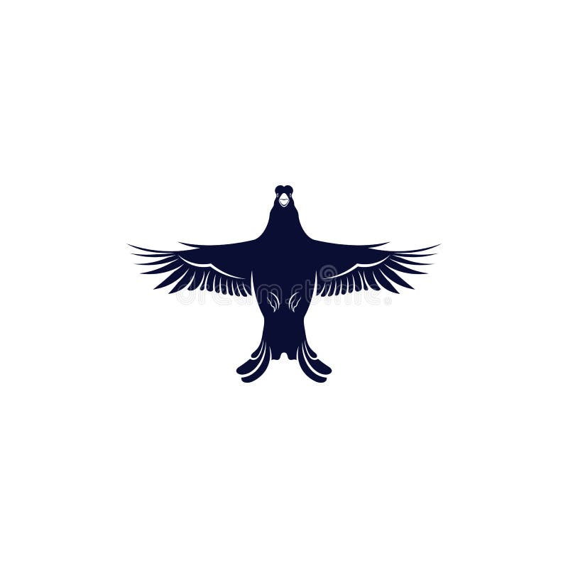Black Grouse Design Vector Illustration, Creative Black Grouse Logo ...