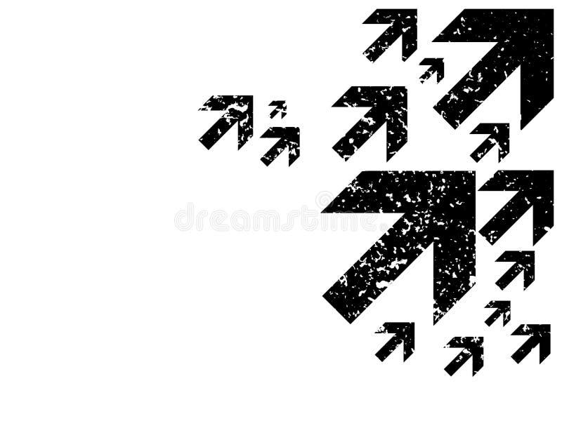 Black grunge Arrows stock vector. Illustration of colour - 1497600