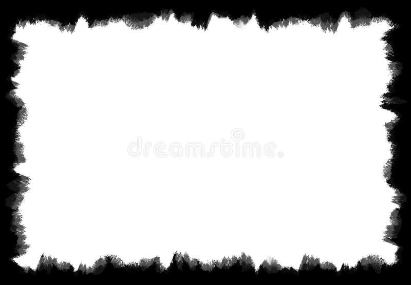 Black Grunge Dirty and Worn Frame Stock Illustration - Illustration of ...