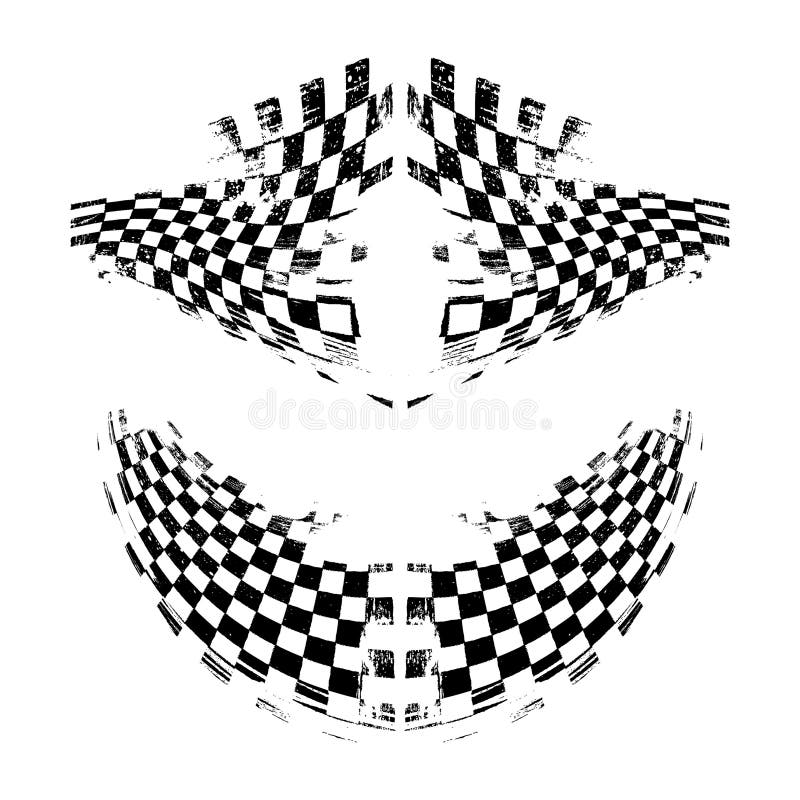 Grunge Checkered Race Flags Set Stock Vector - Illustration of truck ...