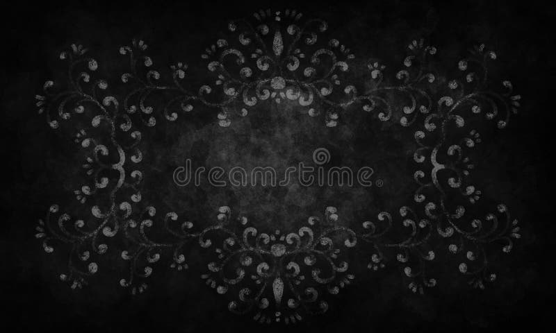 Black Grunge Expensive Vintage Magic Mysterious Background with Ornate ...