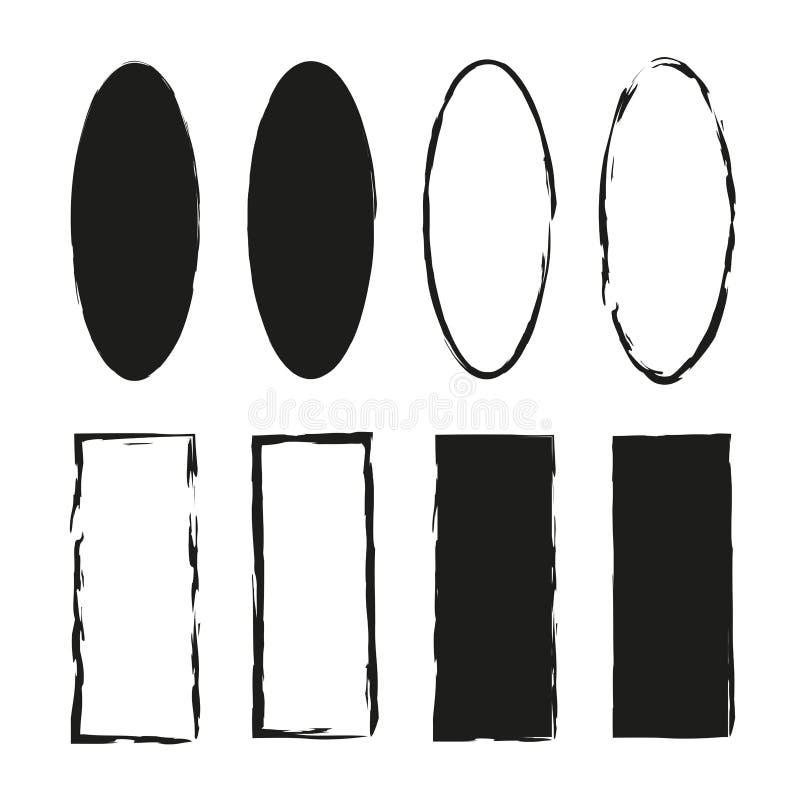 Black Grunge Frames. Edge Frame. Abstract Texture. Vector Illustration ...