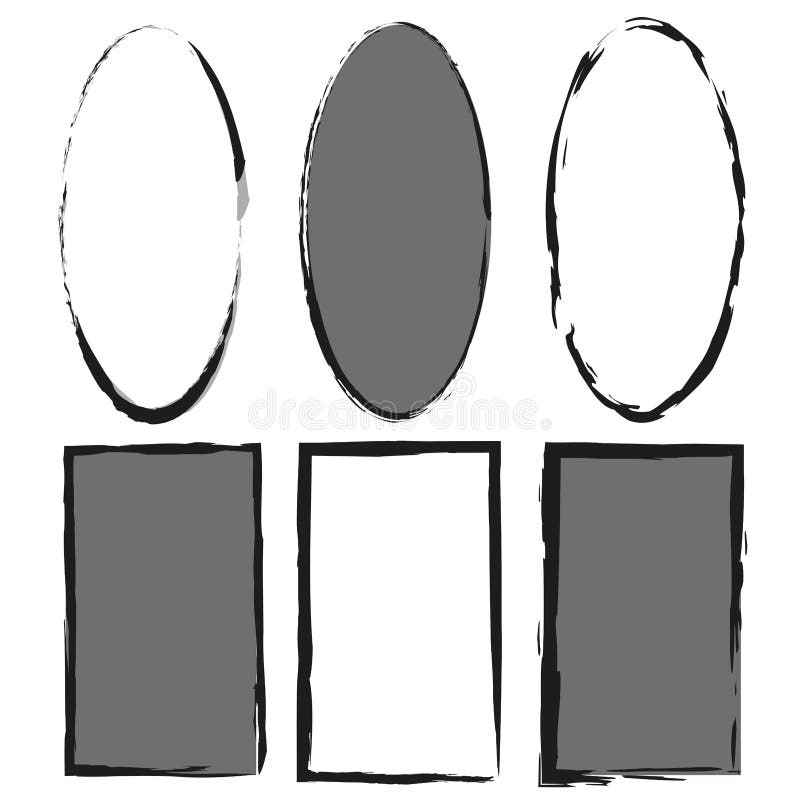 Black Grunge Frames. Edge Frame. Abstract Texture. Vector Illustration ...
