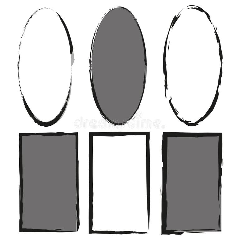 Black Grunge Frames. Edge Frame. Abstract Texture. Vector Illustration ...