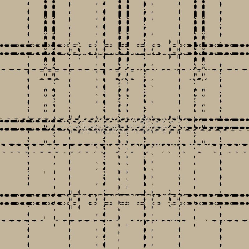 Black Grunge Grid Dashed Line on Brown Background Stock Vector ...
