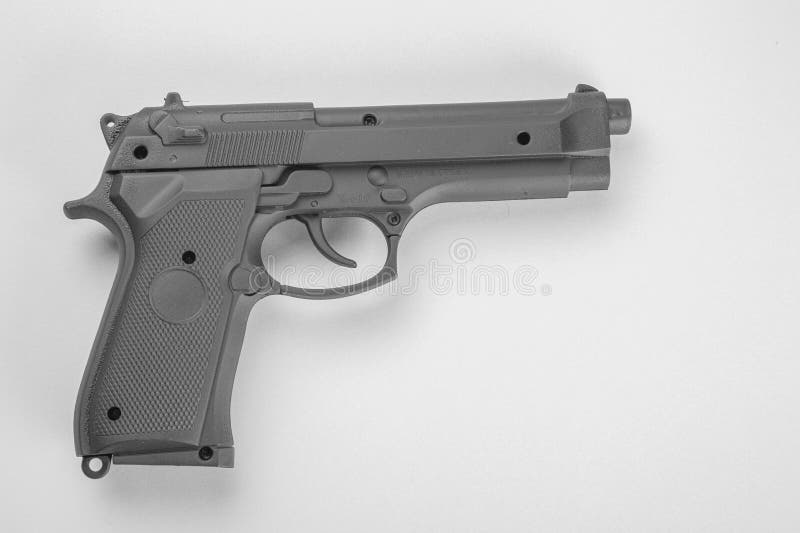 Black gun stock photo. Image of people, assassination - 292472044