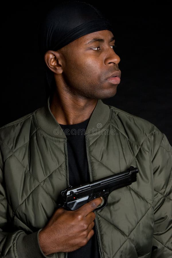 Black Gun Boy stock photo. Image of face, pointing, people - 7697450