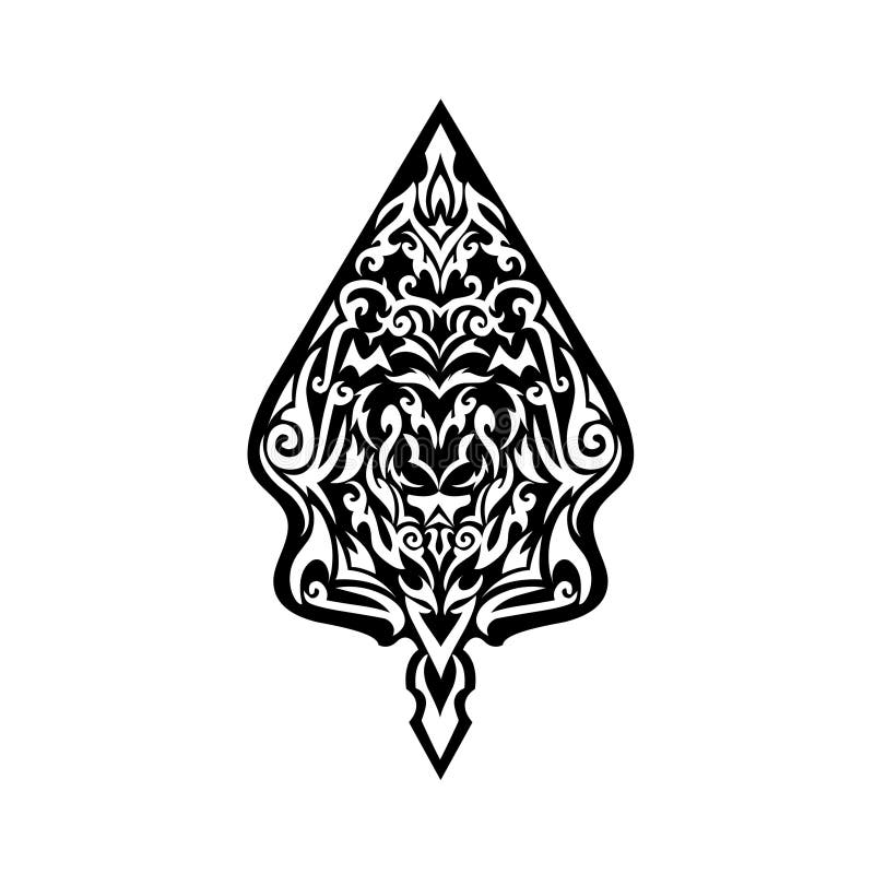 Black Gunungan Wayang Icon Vector Concept Design Template Stock Vector ...