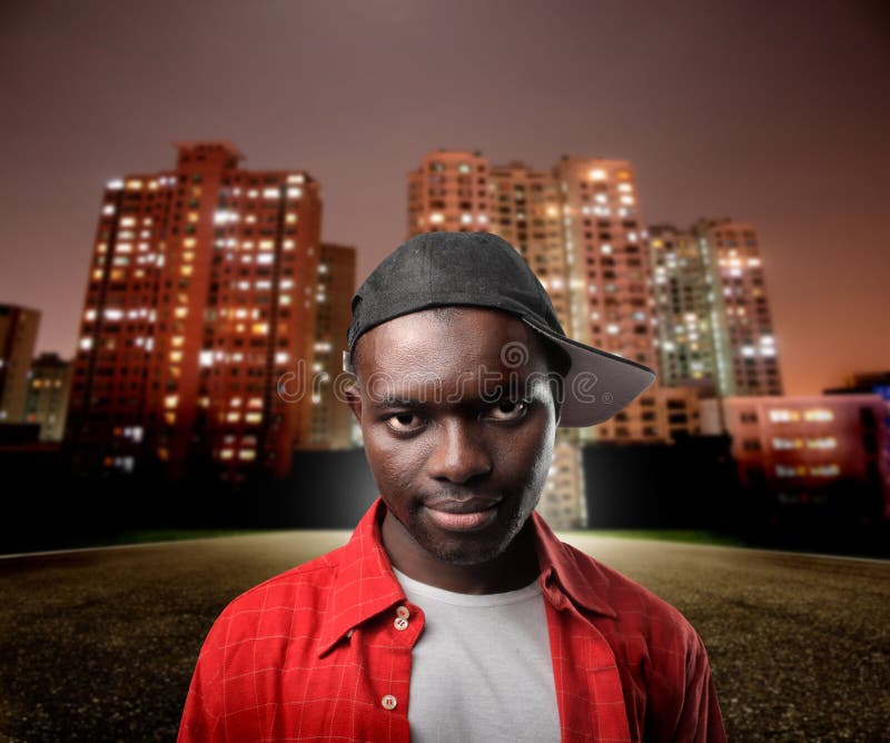 Black guy stock image. Image of road, fashion, street - 11175929