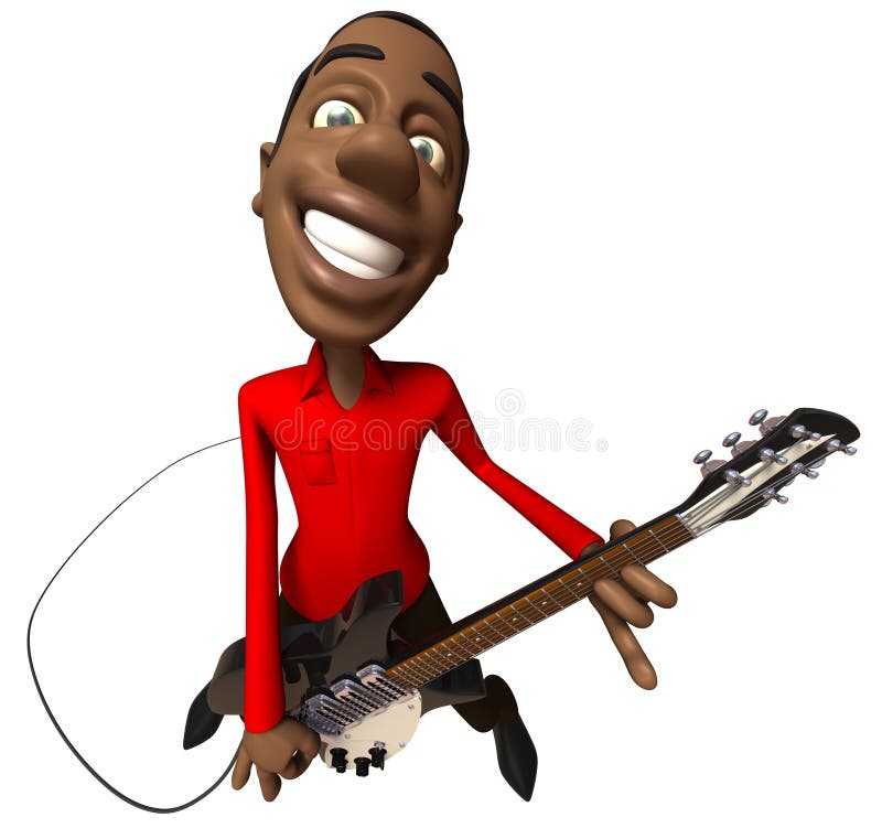 Black guy rocking stock illustration. Illustration of roll - 6255669