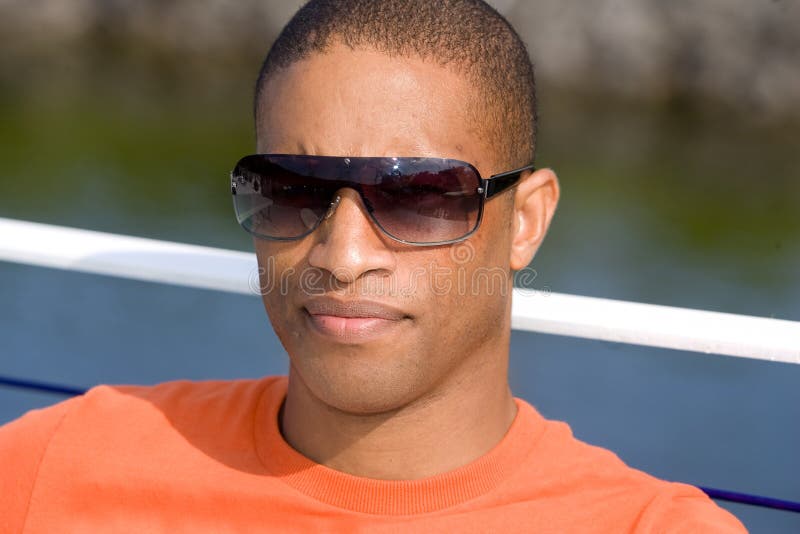 Black guy staring stock photo. Image of natural, stylish - 16140264