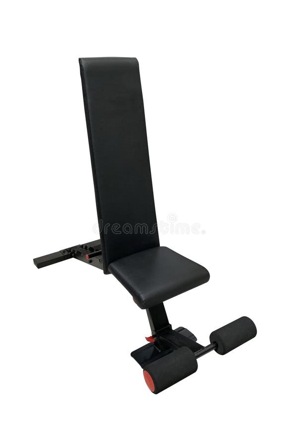 Gym Exercise Bench for Legs Isolated on White Background Stock Photo ...