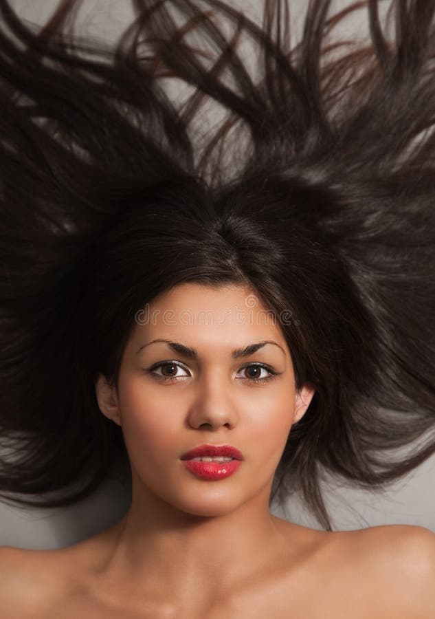 Black hair woman close-up stock photo. Image of fresh - 11612592