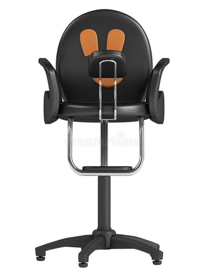 Black Hairdressing Salon Chair Stock Illustration - Illustration of ...