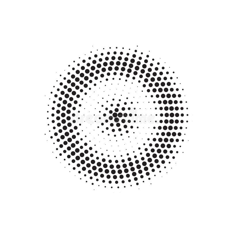 Black Halftone Dots. Texture Background. Abstract Modern. Round Logo ...