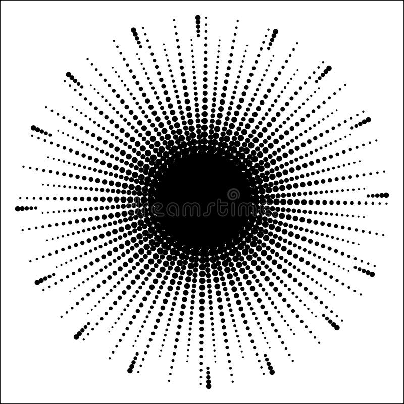 Halftone Element. Abstract Geometric Graphic with Half-tone Pattern ...