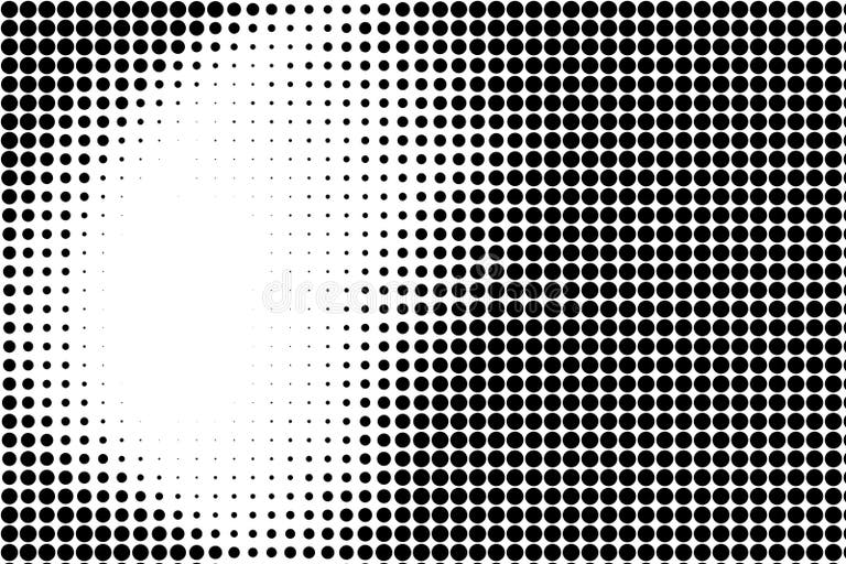 Black Halftone Gradient Dots Background Stock Illustration ...
