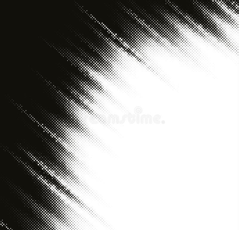 Black Halftone Gradient Dotted Background Stock Vector - Illustration ...