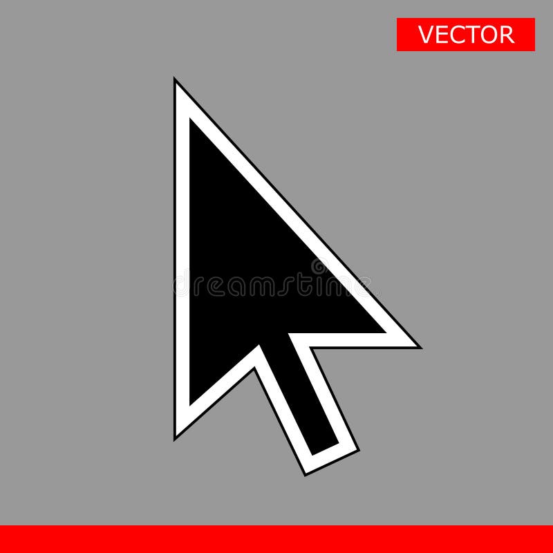 Black Hand Cursors Icons Vector Illustration Set Stock Vector ...
