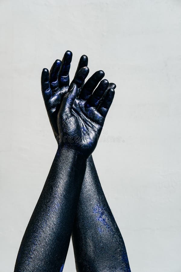 Black Hand Death Gray Background Walking Dead Stock Photos - Free ...