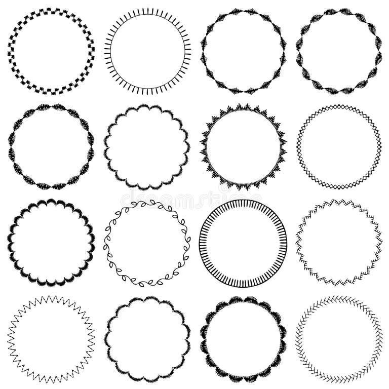 Needlepoint Border Circle Stock Illustrations – 85 Needlepoint Border ...