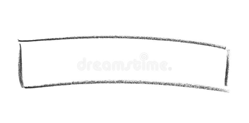 Black Hand Drawn Pencil Rectangle Frame Stock Illustration ...