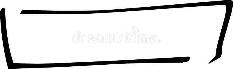 Black Hand-drawn Rectangular Frame Stock Vector - Illustration of text ...