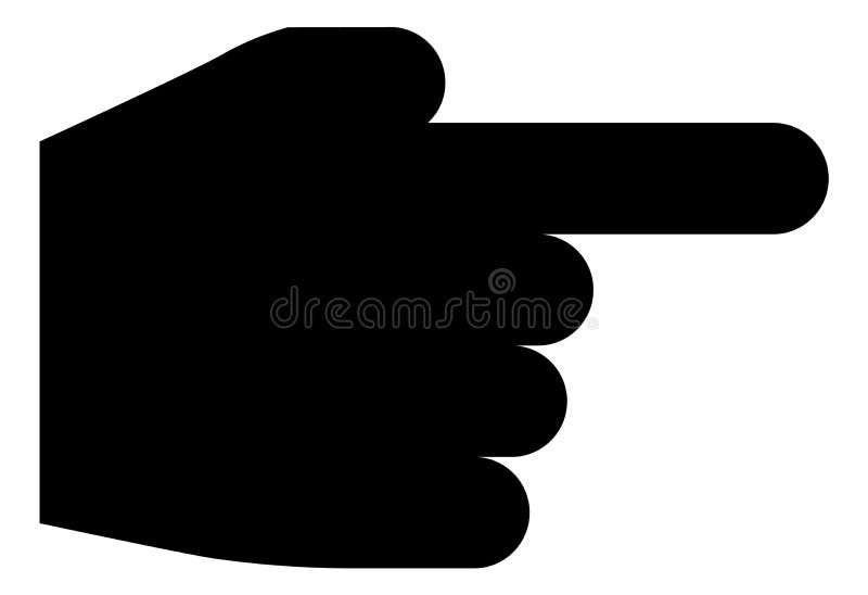 Pointing right emoticon stock vector. Illustration of finger - 117547628