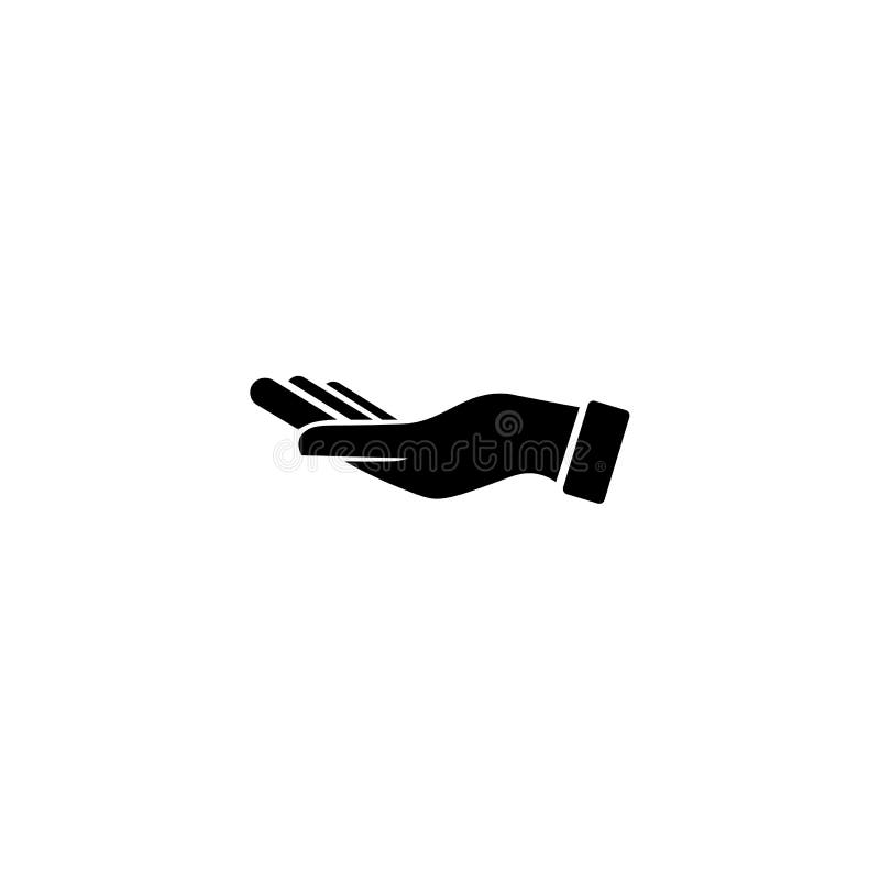 Black Hand Sign Icon. Vector Illustration Eps 10 Stock Illustration ...