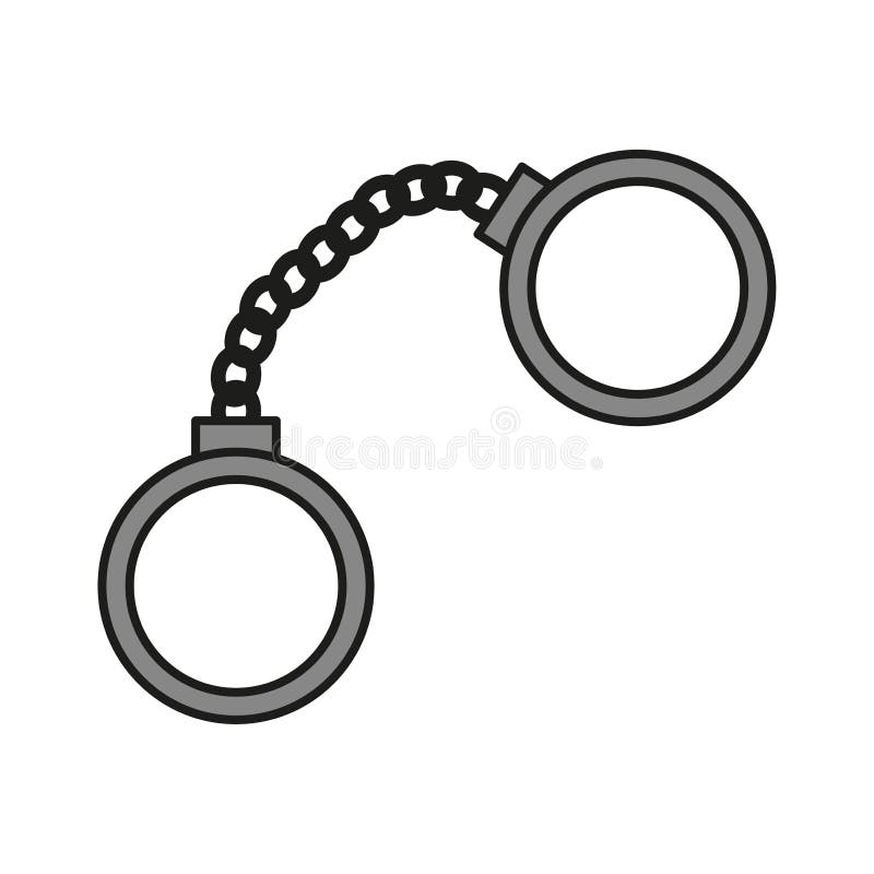 Black Handcuffs Icon. Vector Illustration. Stock Image Stock Vector ...
