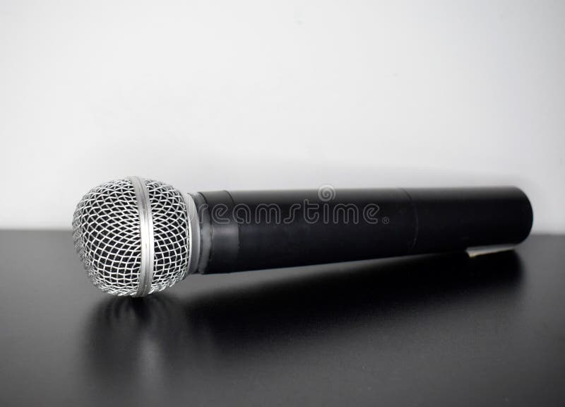 Handheld microphone stock image. Image of music, media - 18520527