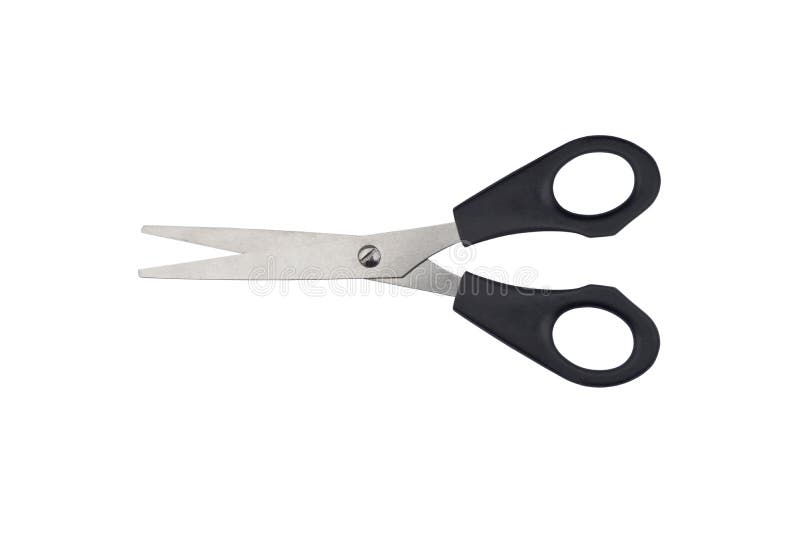 Black handled scissors stock image. Image of single, sharp - 46927183