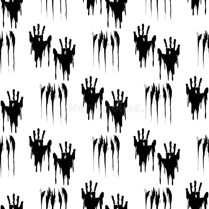 Zombie Handprints Stock Illustrations – 7 Zombie Handprints Stock ...