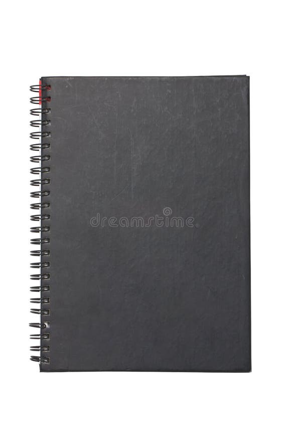 Black Hard Cover Notebook with Ring Binder. Stock Photo - Image of ...