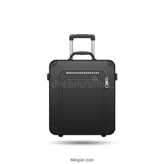 Black Hard-shell Suitcase with a Sleek, Rectangular Design. it Features ...