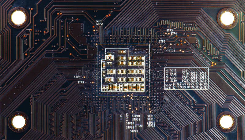 Black Hardware Abstract Electronic Circuit Board Computer Stock Image ...