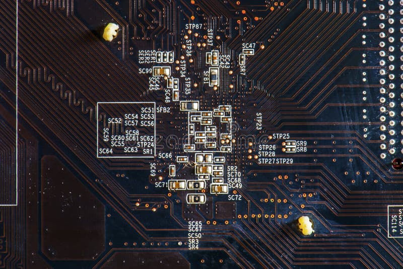 Black Hardware Abstract Electronic Circuit Board Computer Stock Image ...