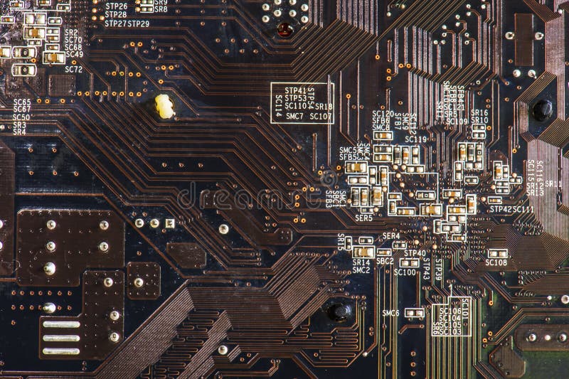 Black Hardware Abstract Electronic Circuit Board Computer Stock Image ...