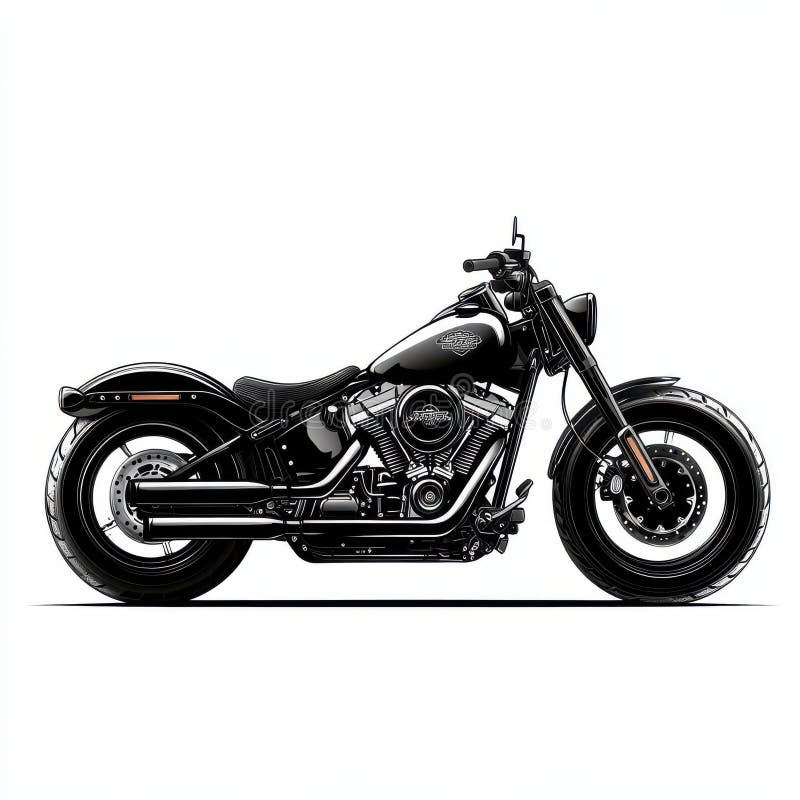 Harley Davidson Engine Side Stock Illustrations – 13 Harley Davidson ...