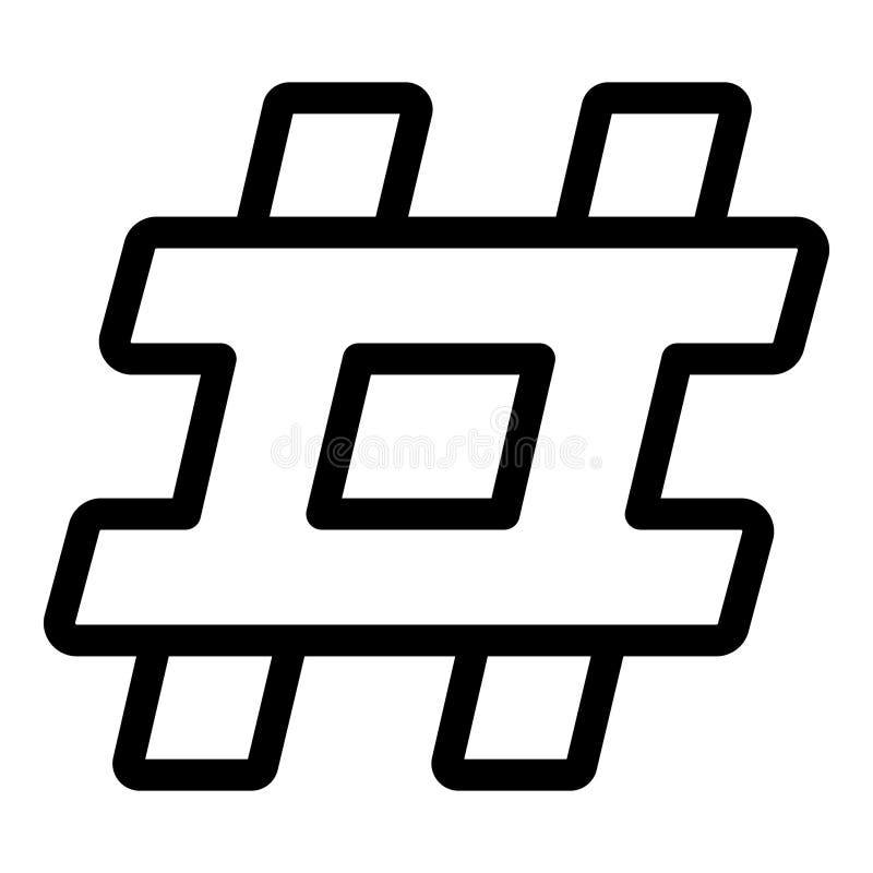 Black Hashtag Symbol Representing Social Media Trends Stock ...