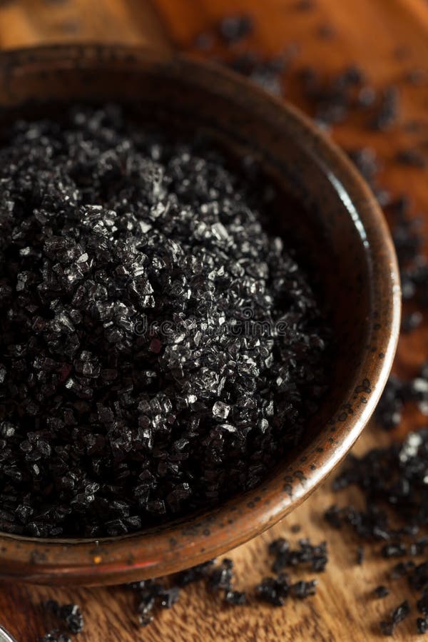 Black Hawaiin Lava Sea Salt Stock Photo - Image of salt, medicine: 57958522