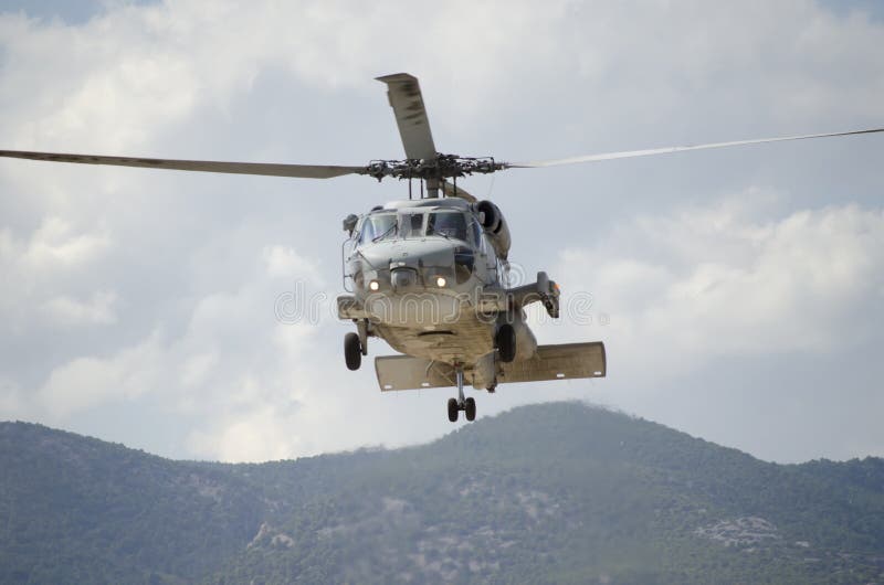 Black Hawk Helicopter Rescue Team Stock Photo - Image of marines ...