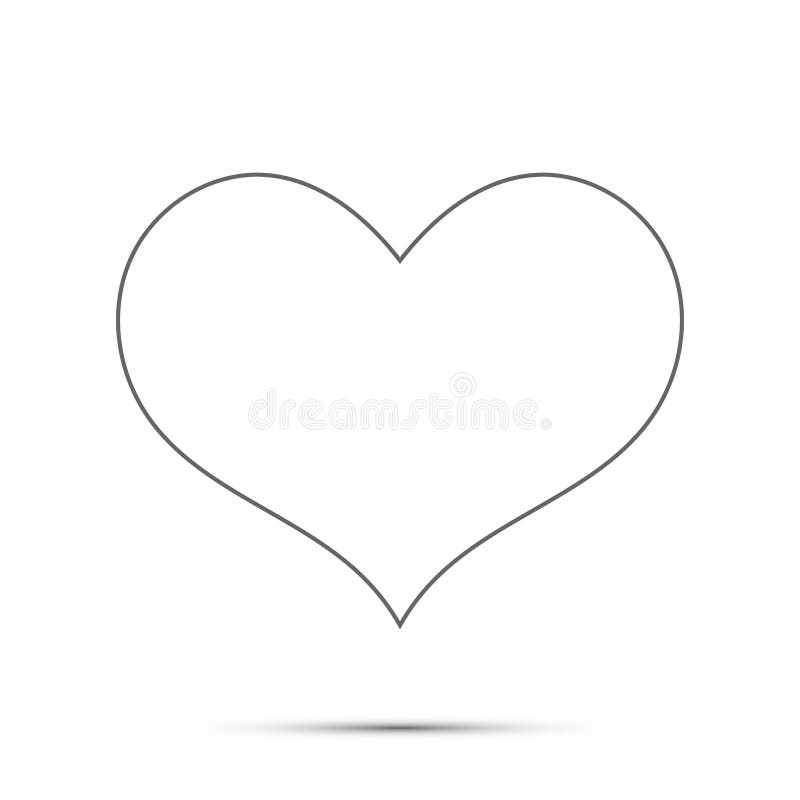 Black Heart Design Icon Flat. Vector Illustration Stock Vector ...