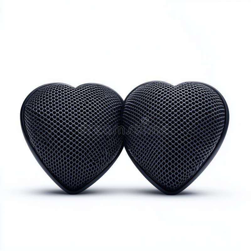 Black Heart Pair stock illustration. Illustration of relationship ...