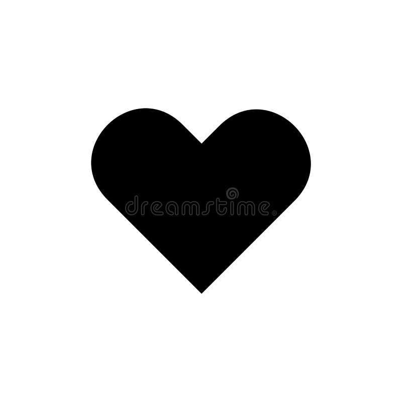 Black Heart Web Button. Vector Icon for Web, Mobile and User Interface ...