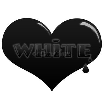 Black heart, white soul stock illustration. Illustration of blood ...