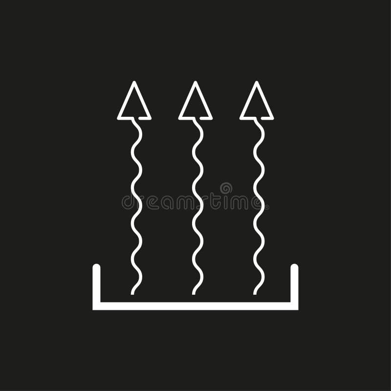 Black Heat Icon Arrows. Air Flow. Vector Illustration Stock Vector ...