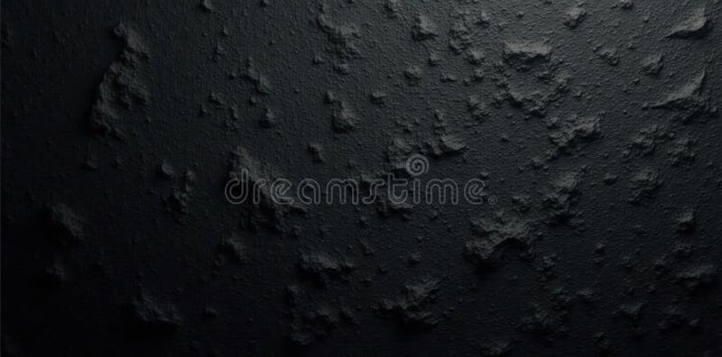 Black Heavily Textured Backdrop; Uneven Matte Surface Rough Shadow ...